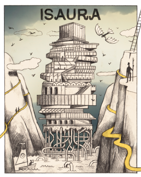 Travel to Isaura, where an underground lake shapes the city and its ...